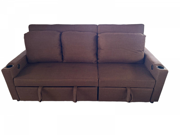 Comprar Sofá cama lineal 3 plazas moderno+USB+type-C+portavasos ...