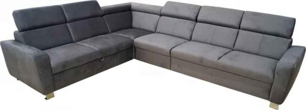 Comprar Sofá rinconera con cama extraíble y cajón – Atlas, Gris, 330x260 con entrega en España ...